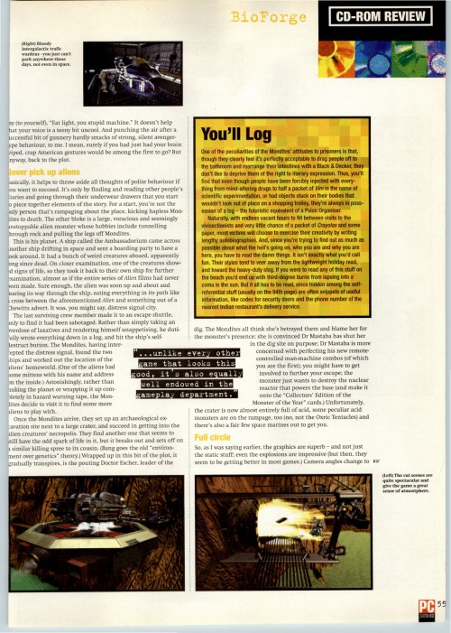 Bioforge Review – PC Zone | Pix's Origin Adventures