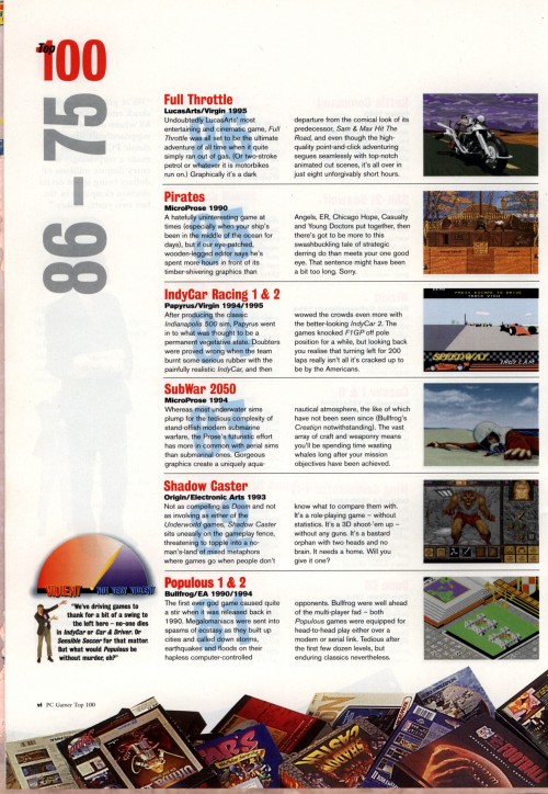 Top 100 PC Games in 1996 – PC Gamer | Pix's Origin Adventures