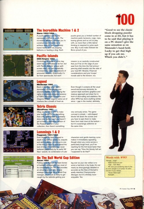 Top 100 PC Games in 1996 – PC Gamer | Pix's Origin Adventures