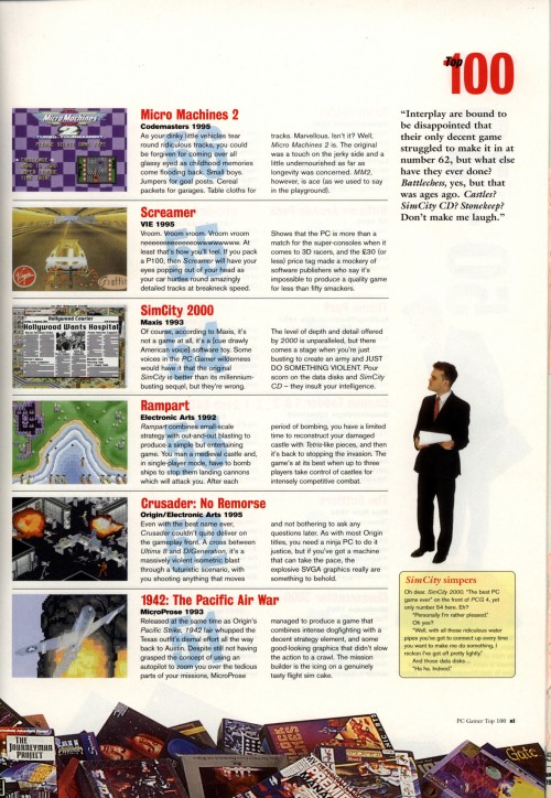 Top 100 PC Games in 1996 – PC Gamer | Pix's Origin Adventures