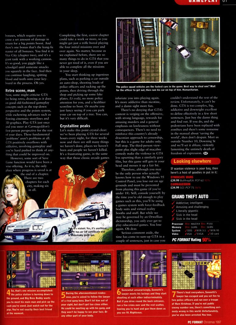 Grand Theft Auto Magazine Reviews | Pix's Origin Adventures
