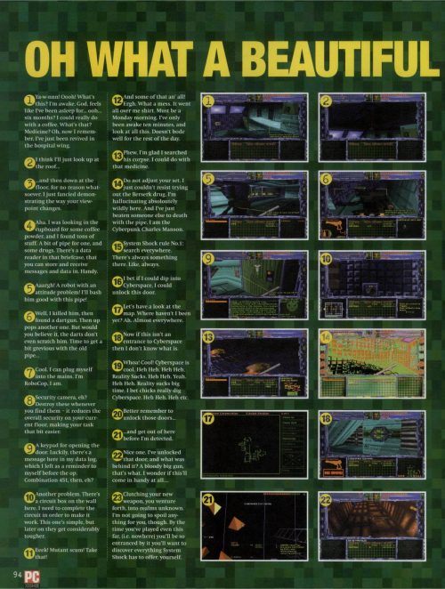 System Shock Review – PC Zone (November 1994) | Pix's Origin Adventures